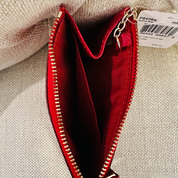 Coach | Accessories | Nwt Coach F6464 Crossgrain Leather Keychain Key ...